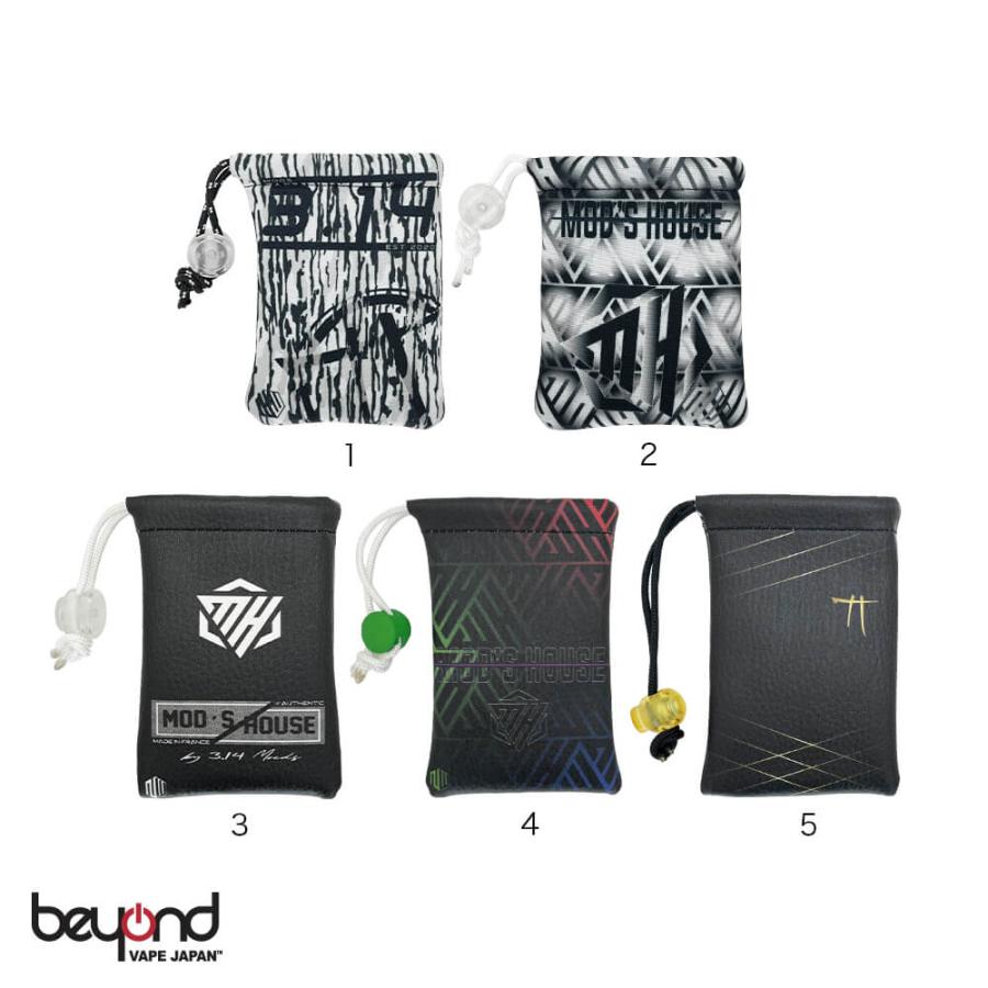 【3.14 Mods】Pouch ケース ポーチ 全5種 ボックスモッド用 フランス産 小物入れ コンパクト お洒落 ブラック 黒 最新 電子 ...