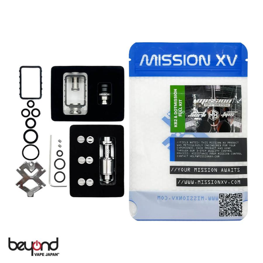 【MISSION XV】KB2 X DotBoro Full kit dotAIO使用可能タンク付き RBAブリッジ ミッションフィフティーン ...