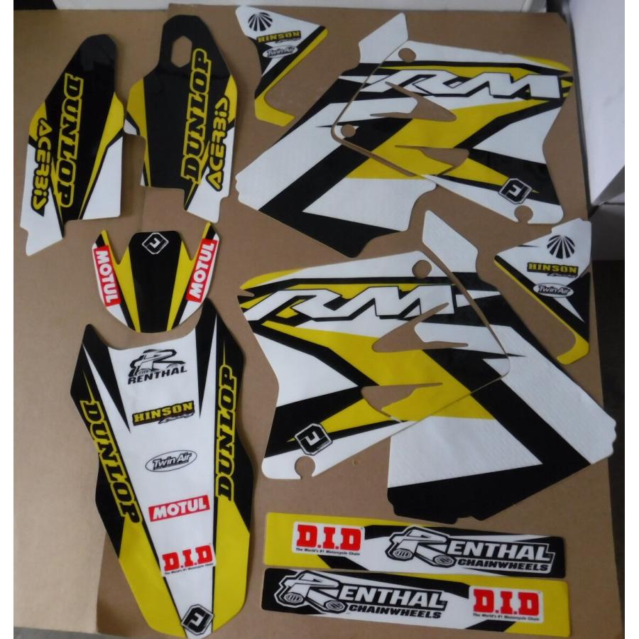 スズキ RM125 RM250 2001-2008 グラフィック ステッカー デカール FLU DESIGNS PTS3 : B&E ...