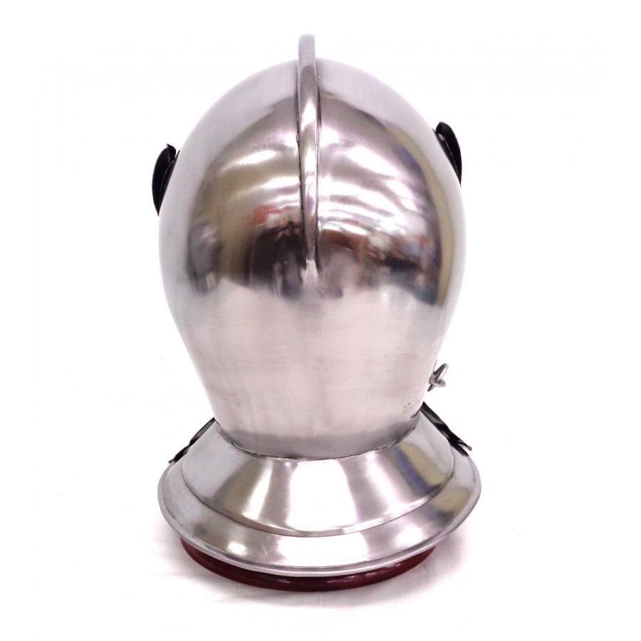 中世 18ゲージスチール製 ルネッサンス クローズドヘルム 着用可 兜 西洋 鎧 甲冑 ヨーロッパ TH1017 : B&E ZIPANG ...