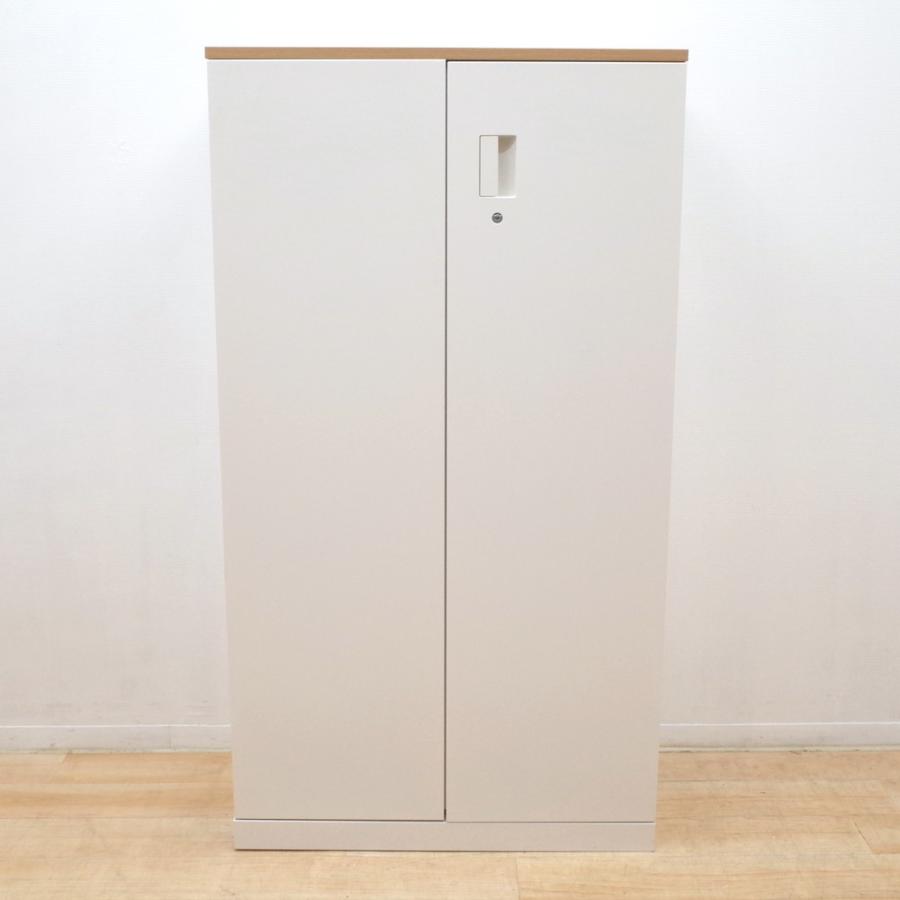 イトーキ キャビネット ITOKI eSキャビネット 両開き書庫 4段棚 W800 D400 H1470 ホワイト 観音開き 単体書庫 天板付 KK16588 中古オフィス家具 : ビックリ ...