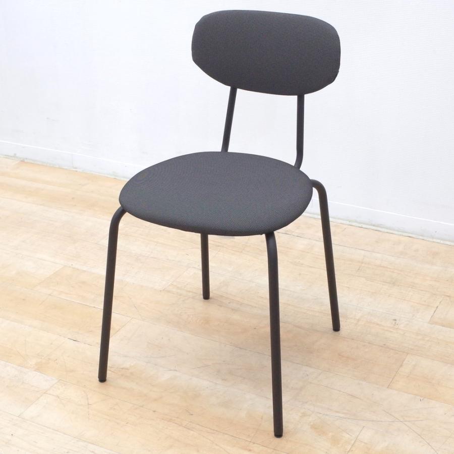 イケア（IKEA） ミーティングチェア オスタノ OSTANO グレー スタッキング 肘無 コンパクト シンプル モダン 休憩室 ...