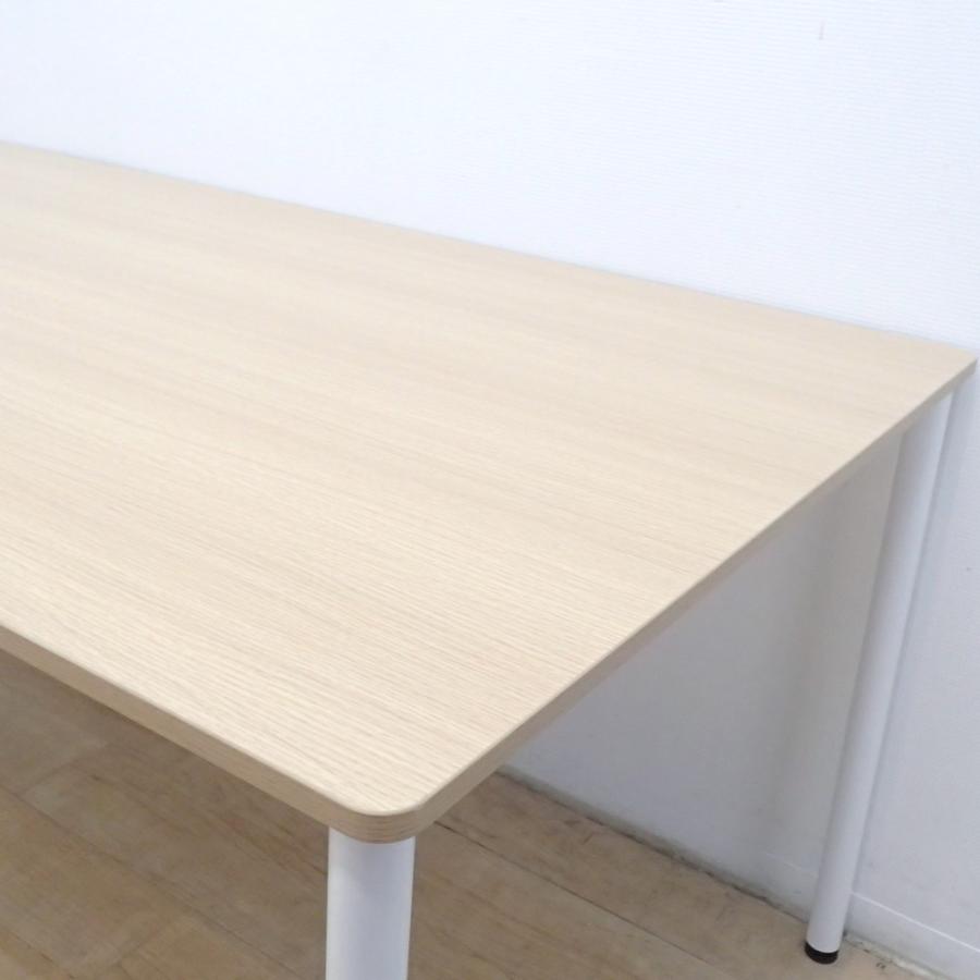 ASKUL ミーティングテーブル アスクル W1800 D900 H720 マルチワークテーブル 木目 会議室 作業台 アジャスター KK18366 中古オフィス家具 : ビックリユース ...