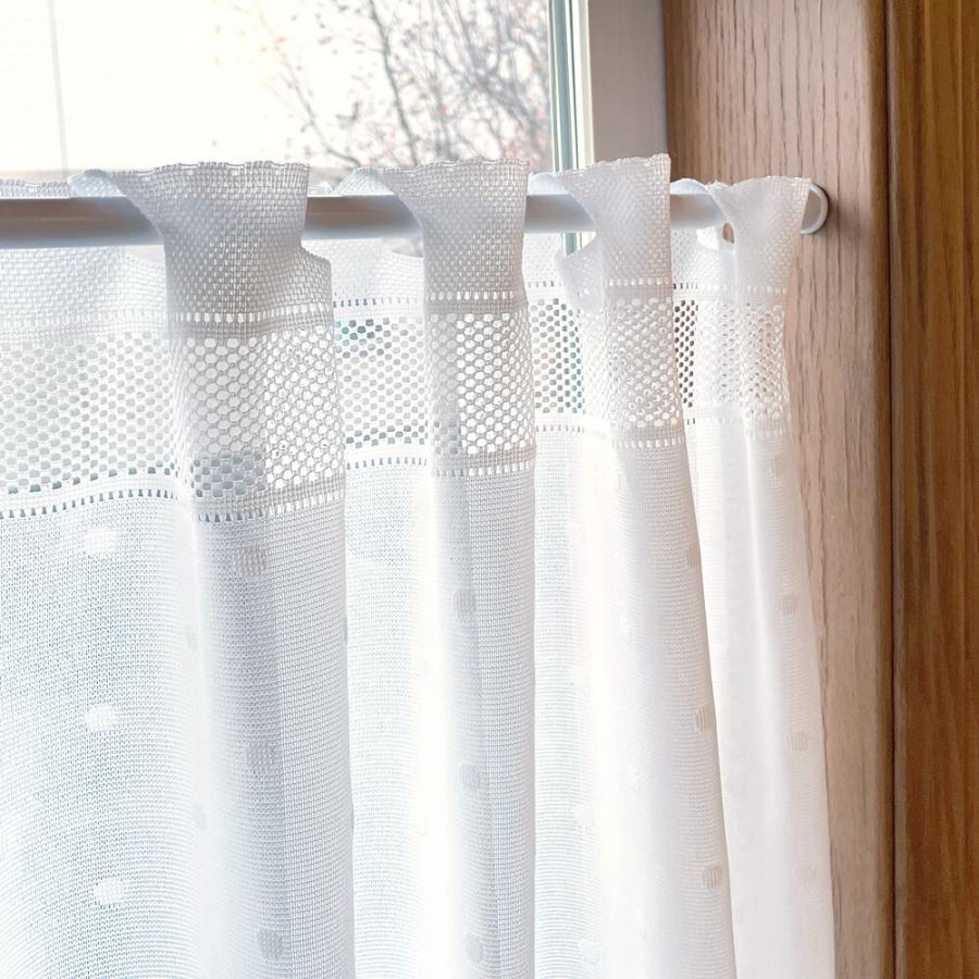 カーテン カフェカーテン 目隠し ロング丈 ドット 150x90cm 日本製 : BIC SHOP - 通販 - Yahoo!ショッピング