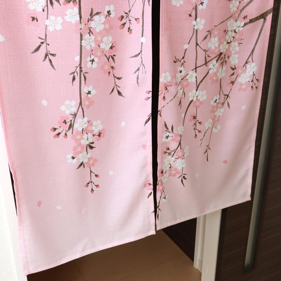 のれん 間仕切り 暖簾 目隠し 和柄 和風 しだれ桜 85X150cm : BIC SHOP - 通販 - Yahoo!ショッピング