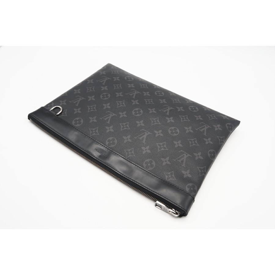 ☆安心の3大保証☆ Bランク ≪LOUIS VUITTON ルイ ヴィトン/クラッチバッグ≫ M62291 モノグラム エクリプス ポシェット ディスカバリー ブラック グレー LOUIS VUITTON（ルイ・ヴィトン） ☆安心の3大保証☆ Bランク ≪LOUIS