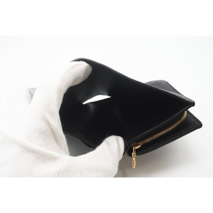 LOUIS VUITTON ☆安心の3大保証☆ Bランク ≪LOUIS ルイ ヴィトン/二つ折り財布≫ M80151 モノグラム アンプラント ポルトフォイユ クレア ノワール ブラック ...