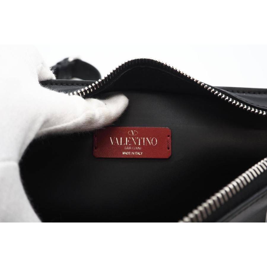 ★3日以内返品可★ VALENTINO ヴァレンティノ VY2B0A10WJW VLTNロゴ レザー ベルトバッグ  ブラック VALENTINO（ヴァレンティノ） ☆3日以内返品可☆ VY2B0A10WJW VLTNロゴ