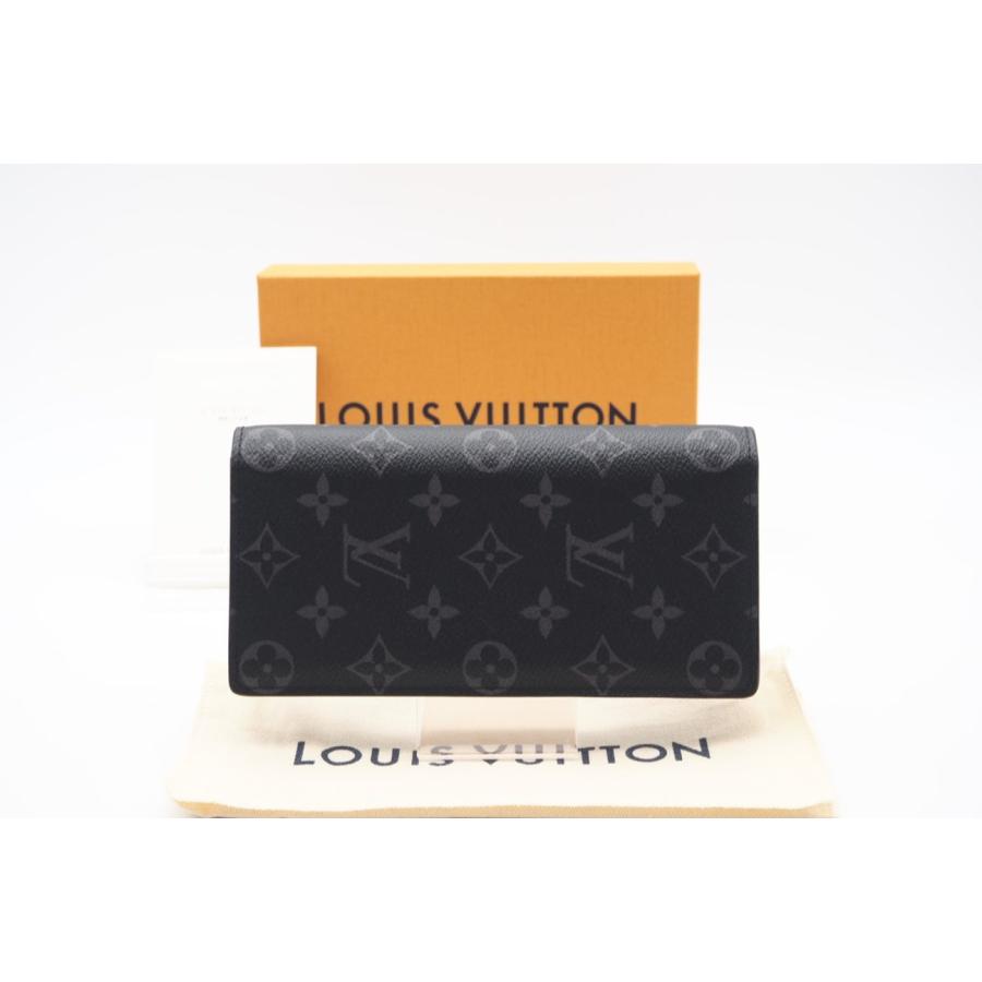 ☆安心の3大保証☆ ABランク ≪LOUIS VUITTON ルイ ヴィトン/二つ折り長財布≫ M61697 モノグラム エクリプス ポルトフォイユ ブラザ ブラック グレー LOUIS VUITTON（ルイ・ヴィトン） ☆安心の3大保証☆ ABランク ≪LOUIS