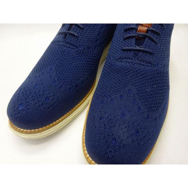 COLE HAAN us 11 (29cm) コールハーン OG GRD STCHLT WNG OX C27960 NV ネービー/アイボリー ...