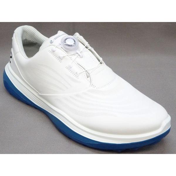 ecco eu 47 (30.7) ECCO M GOLF LT1 HYBRID 132274-61203 WH/BU ホワイト/ブルー エコー big-b : ビッグビー大きな靴の専門店 ...