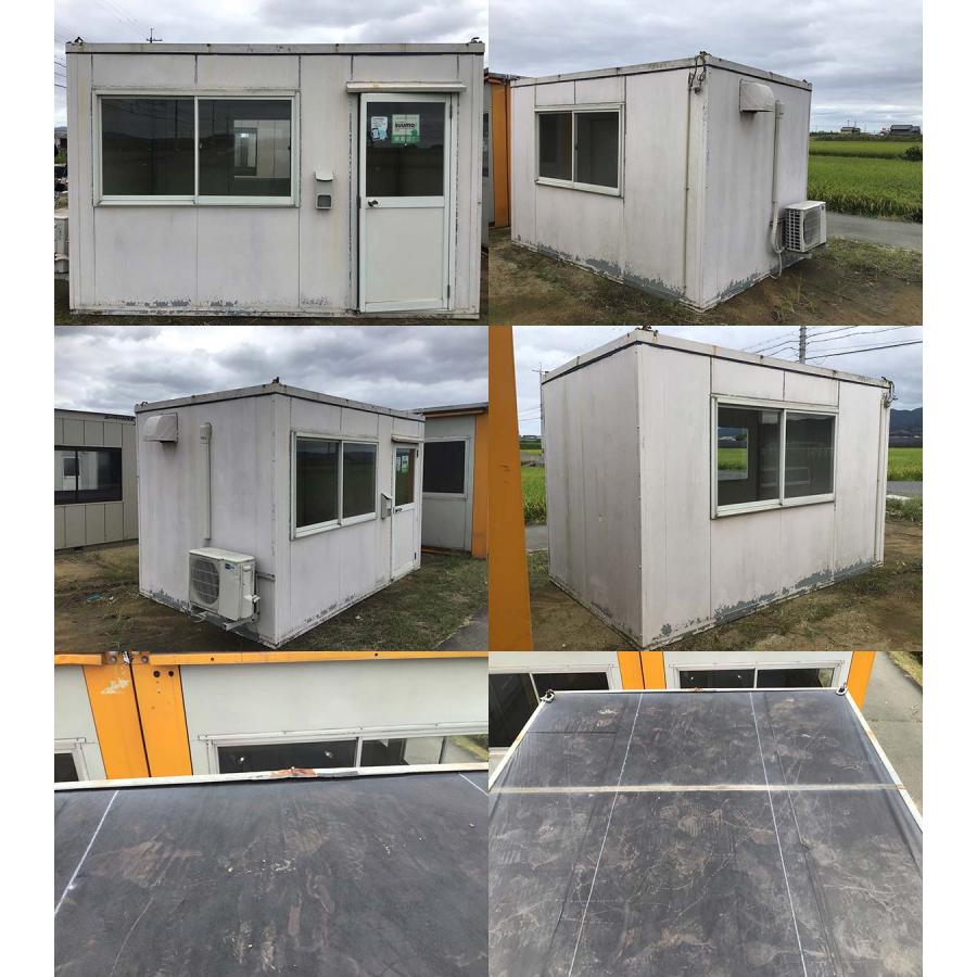 中古ユニットハウス 中古プレハブ 中古コンテナ 3.6m 2.5坪 4.9帖 8.2平米 スーパーハウス バイクガレージ 事務所 倉庫 物置 ...