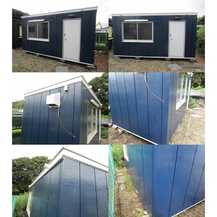 中古ユニットハウス 中古プレハブ 中古コンテナ 4.5m 3.1坪 6.2帖 10.3平米 バイクガレージ 事務所 倉庫 物置 店舗 仮設 ...