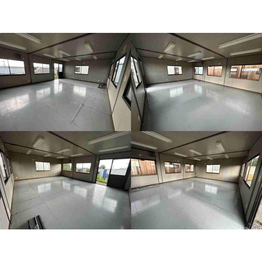 中古ユニットハウス 中古プレハブ 5.6m3連棟 11.9坪 23.7帖 39.3平米 プレハブ コンテナハウス スーパーハウス 事務所 倉庫 物置 店舗 仮設 車屋 10003493-01 ...