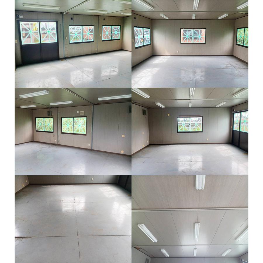 5.6m 11.8坪 3連棟 ユニットハウス 中古 23.7畳 39.1平米 中古プレハブ スーパーハウス 事務所 倉庫 物置 店舗 仮設 ...