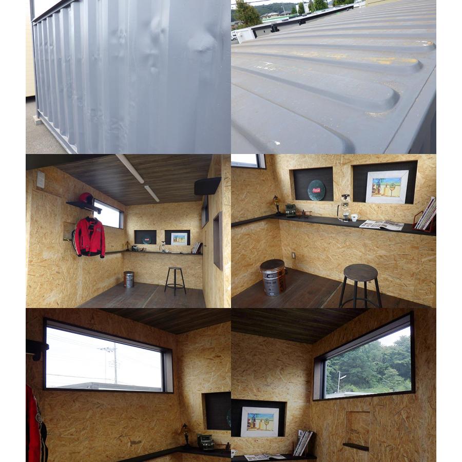 4.2m ガレージルーム 中古 3.1坪 6.2畳 10.2平米 中古プレハブ 中古コンテナ スーパーハウス バイクガレージ 事務所 倉庫 ...