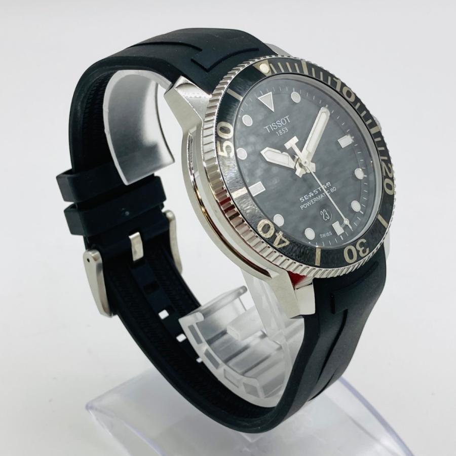 TISSOT（ティソ） SEASTAR シースター 1000 パワーマティック 80 メンズ 自動巻 腕時計 T120407A 箱付 やや傷や ...