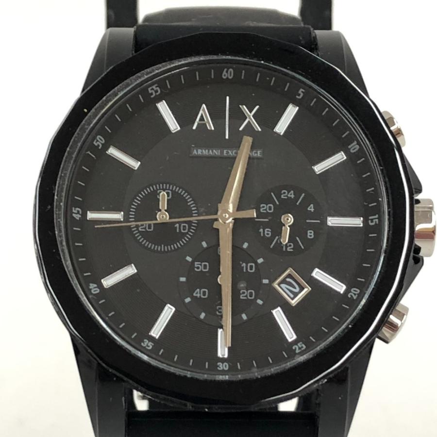 ARMANI EXCHANGE 腕時計 クロノグラフ ブラック AX1326 やや傷や汚れあり : リサイクルビッグバンヤフー店 - 通販 - Yahoo!ショッピング