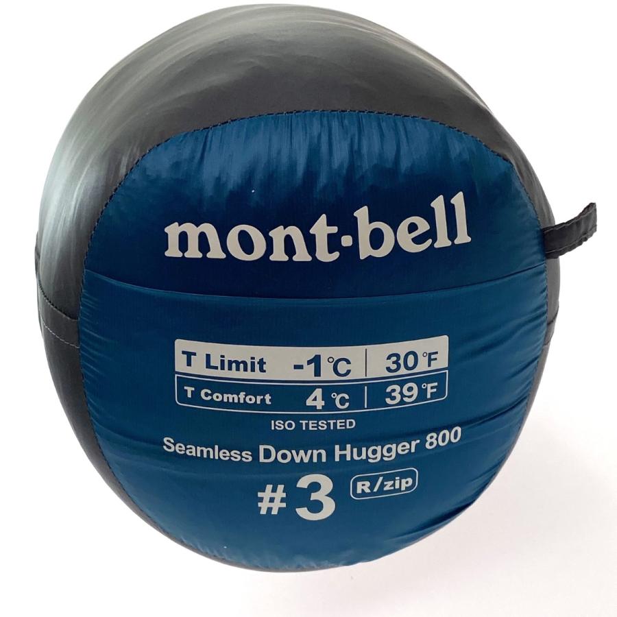 mont-bell ## mont・bell モンベル シームレス ダウンハガー800 #3 R/ZIP(右ジッパー) ブルーグリーン 男女兼用 やや傷や汚れあり : リサイクルビッグバン ...