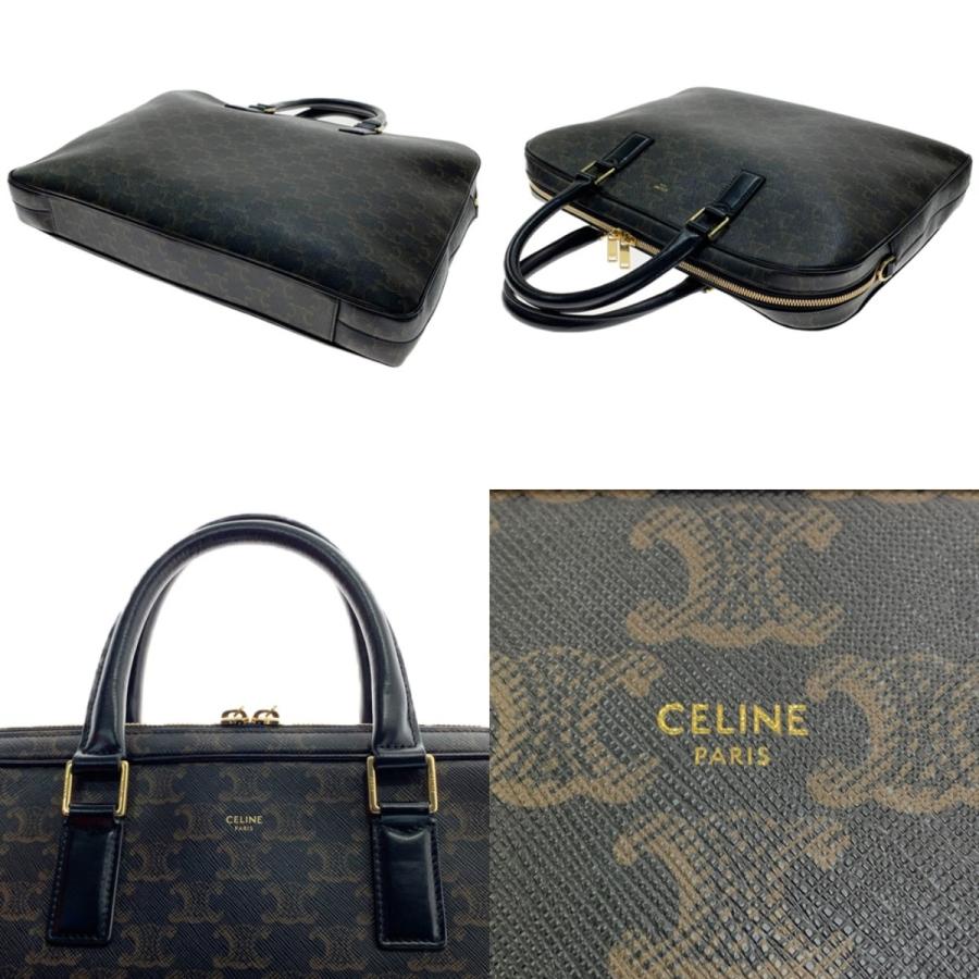 CELINE セリーヌ ビジネスバッグ ブリーフケース 190422BOJ.38NO ブラウン×ブラック 傷や汚れあり : リサイクルビッグバンヤフー店 - 通販 - Yahoo!ショッピング