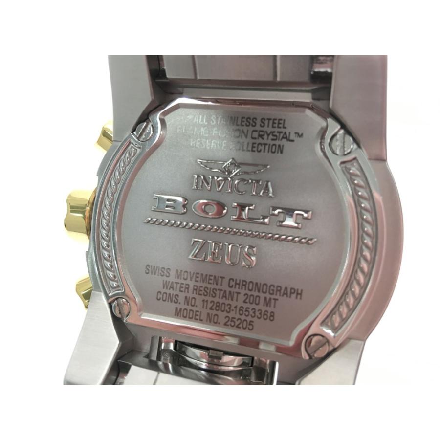 invicta メンズ腕時計 クオーツ ダブルフェイス BOLT ZEUS ボルトゼウス 25205 やや傷や汚れあり ...