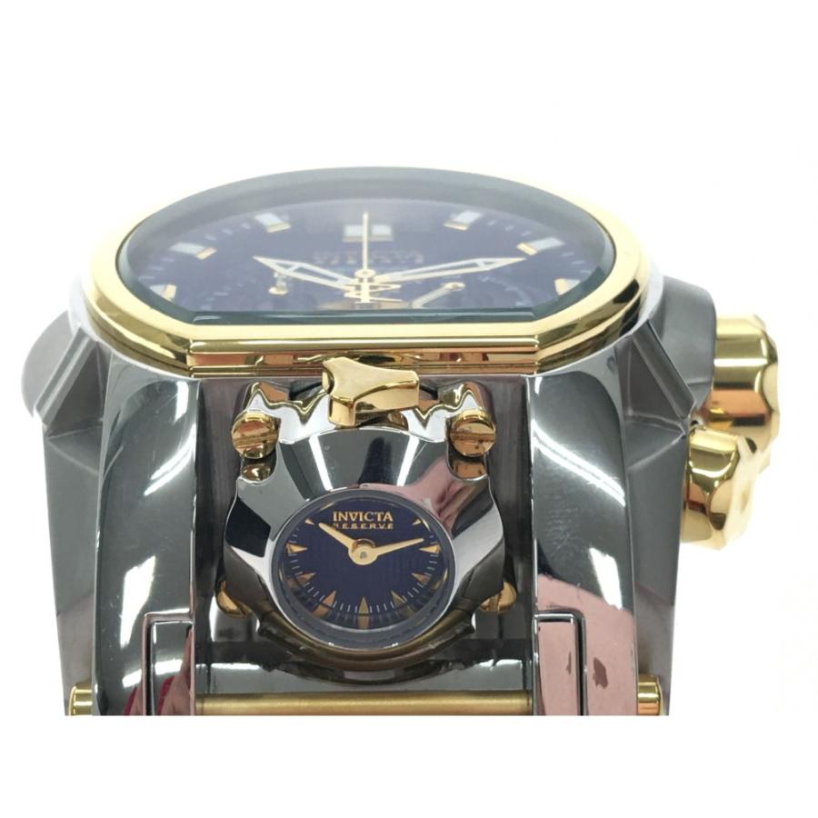 invicta メンズ腕時計 クオーツ ダブルフェイス BOLT ZEUS ボルトゼウス 25205 やや傷や汚れあり ...