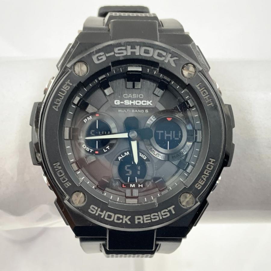 CASIO 〇〇 カシオ Gショック Gスチール ソーラー電波クォーツ 腕時計 GST-W100G ブラック やや傷や汚れあり : リサイクル ...