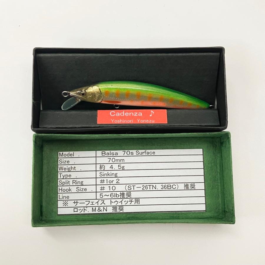 〇〇 Cadenza カデンツァ Cadenza♪ バルサ Balsa 70s 4.5g sinking ルアー ミノー Surface 未使用品 未使用に近い : リサイクルビッグバンヤフー ...