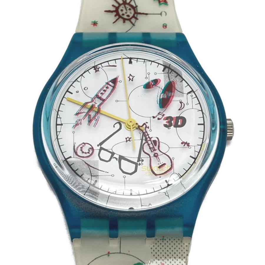 SWATCH スウォッチ 3D EXPERIENCE クォーツ メンズ 腕時計 箱有 ジャンク 全体的に状態が悪い ...