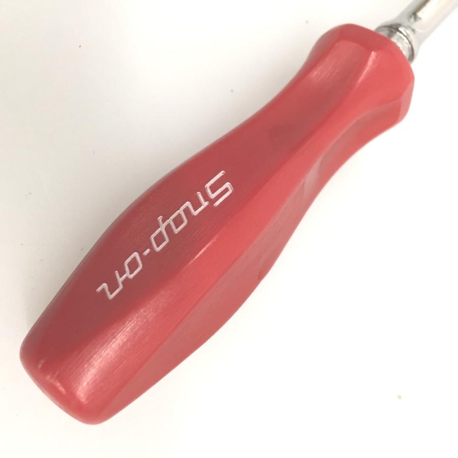Snap-on スナップオン 1/4(6.3sq) ラチェットハンドル 旧ハードグリップ THLD72 レッド やや傷や汚れあり ...