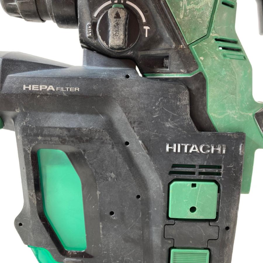 HITACHI 日立 18V コードレスハンマドリル 集じんシステムセット バッテリ1個付属 DH18DBL グリーン 傷や汚れあり ...