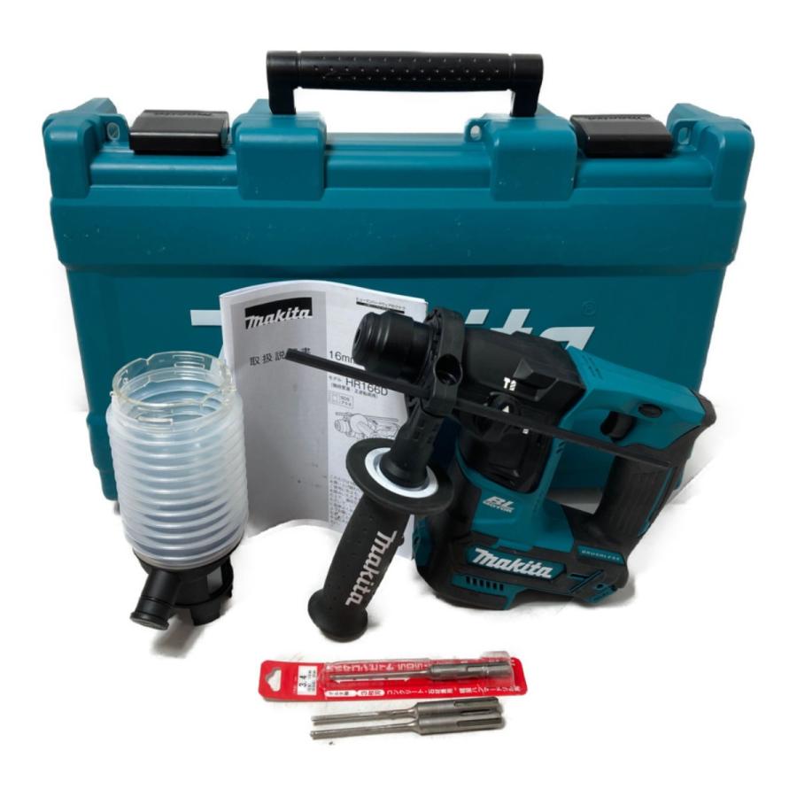 MAKITA マキタ 10.8V 16mm 充電式ハンマドリル ケース付 （バッテリー・充電器別売り） HR166D ブルー やや傷や汚れあり : リサイクルビッグバンヤフー店 - 通販 ...