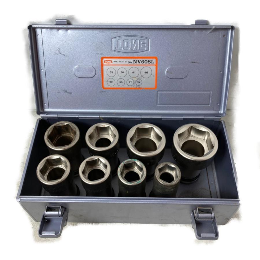 TONE トネ インパクト ソケットセット 8pc 差込角19mm ケース付 NV608L グレー 傷や汚れあり : リサイクルビッグバンヤフー店 - 通販 - Yahoo!ショッピング