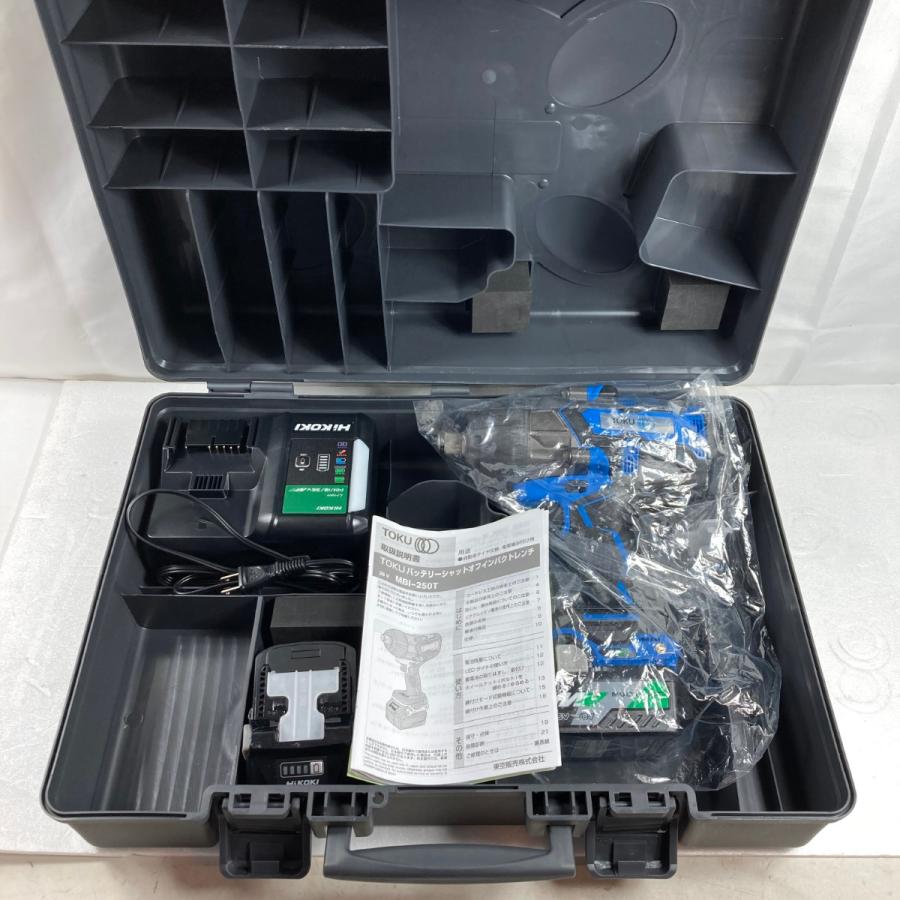 TOKU 36V コードレスインパクトレンチ (バッテリ2個・充電器・ケース付) 差込角19mm MBI-250T ブルー 未使用に近い : リサイクルビッグバンヤフー店 - 通販 ...