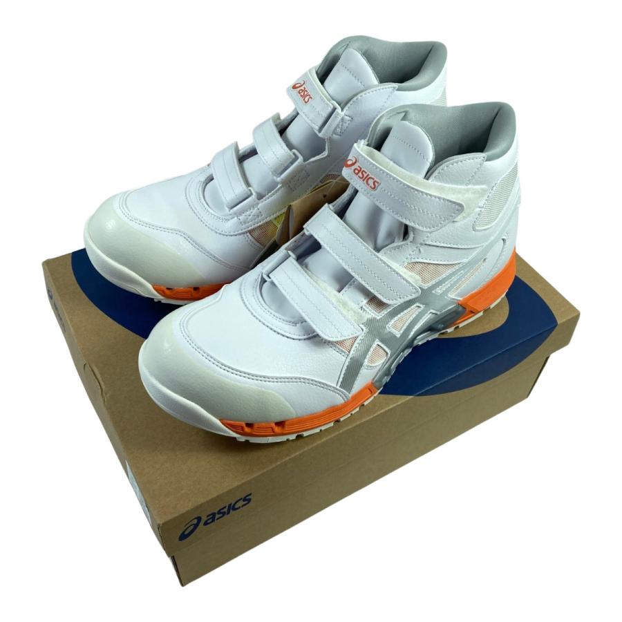 ASICS ＊＊ asics アシックス 安全靴 プロスニーカー 28cm WIN JOB CP308 AC ホワイト×シルバー 未使用に近い ...