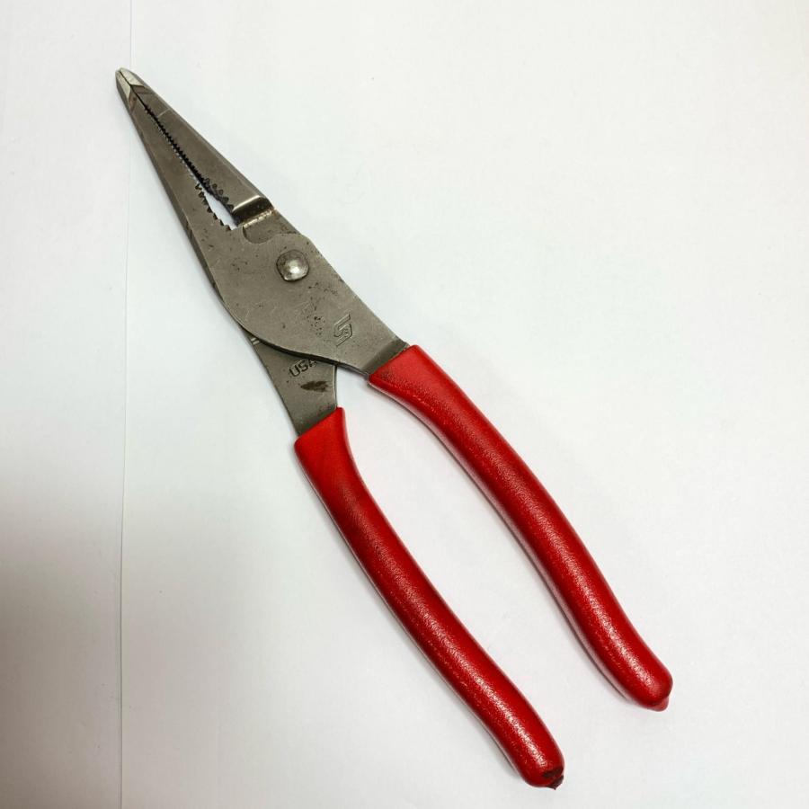 Snap-on スナップオン ロングノーズスリップジョイントプライヤー LN47ACF レッド やや傷や汚れあり : リサイクルビッグバン ...