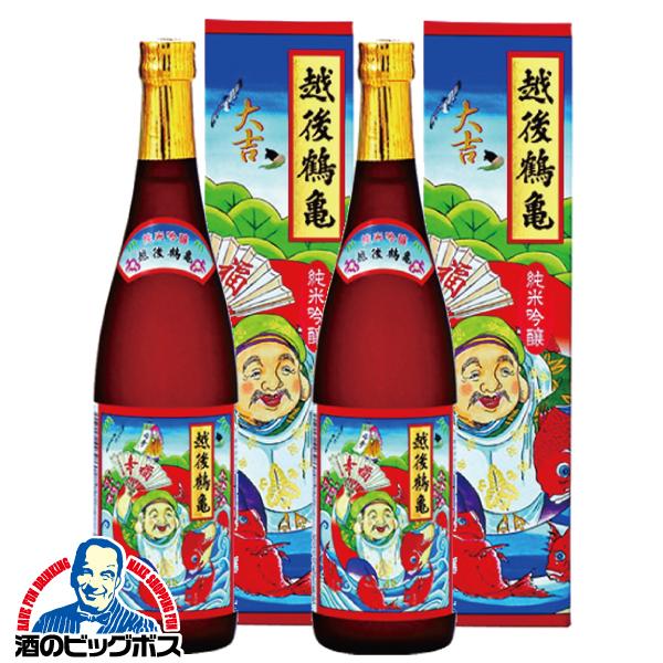 日本酒 純米吟醸 送料無料 越後鶴亀 招福神 化粧箱入り 720ml×2本(002)『FSH』 : 酒のビッグボス - 通販 - Yahoo ...