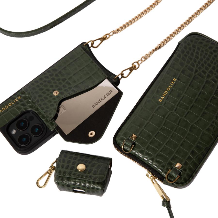 BANDOLIER（バンドリヤー） ポーチ 小物入れ スマホ スマートフォン 小さめ 財布 代わり エキスパンデッド クロック メンズ ...