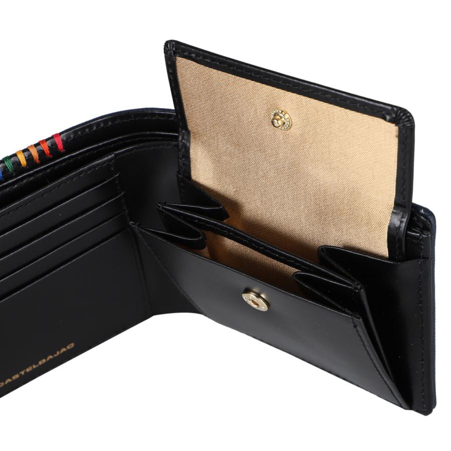 CASTELBAJAC カステルバジャック 財布 二つ折り財布 シェスト メンズ レディース 本革 SHEST SERIES WALLET ...