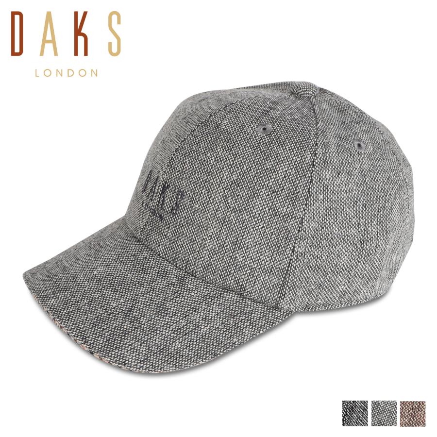 DAKS ダックス キャップ 帽子 メンズ レディース CAP ブラック グレー ブラウン 黒 D3870 : inglewood Beauty - 通販 - Yahoo!ショッピング
