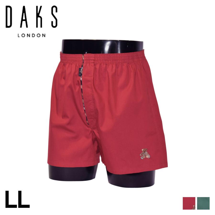 DAKS ダックス トランクス 下着 インナー アンダーウェア メンズ 前開き LL メンズ下着 男性 TRUNKS レッド グリーン 0183-01 : inglewood Beauty ...