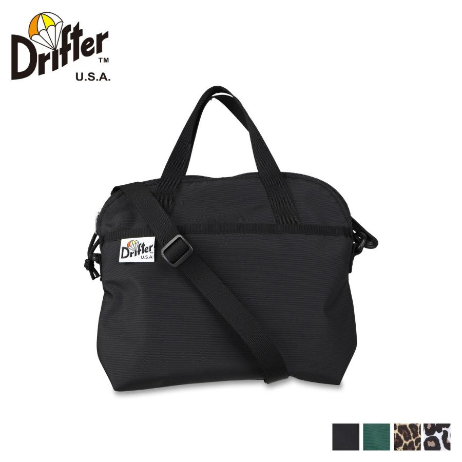 Drifter ドリフター ショルダーバッグ メンズ レディース 斜めがけ ROUND SHOULDER BAG S ブラック グリーン ...