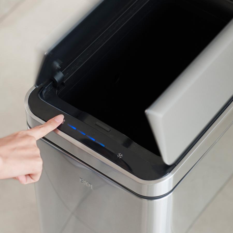 EKO イーケーオー ゴミ箱 ダストボックス 45L デラックスファントムセンサービン スリム フタ付き DELUX PHANTOM EK9287MT-45L : inglewood ...