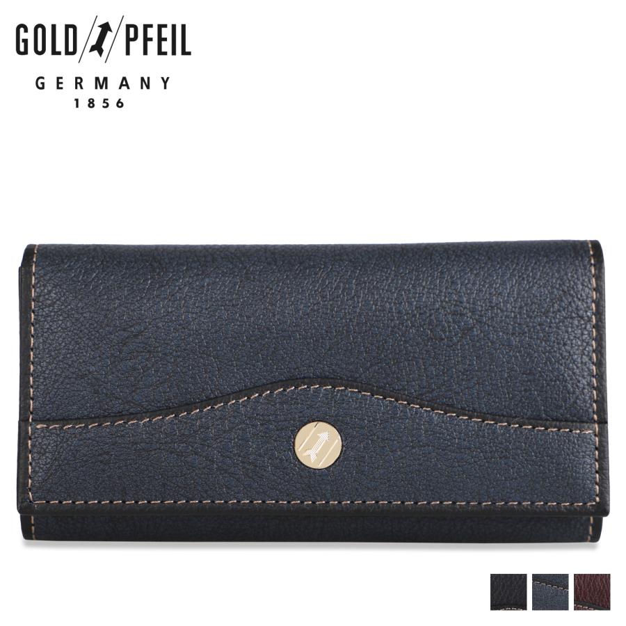 GOLD PFEIL ゴールドファイル キーケース メンズ 5連 本革 OXFORD ブラック ネイビー バーガンディー 黒 GP11110 ...