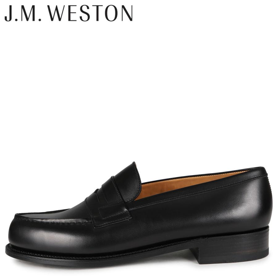 J.M. WESTON J.M.WESTON ジェイエムウェストン ローファー シグニチャーメンズ 本革 SIGNATURE LOAFER Dワイズ ブラック 黒 11411011801F ...