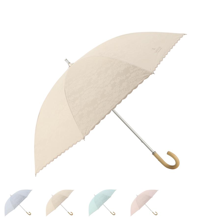 LANVIN COLLECTION コレクション ランバン 長傘 雨傘 フワクールジャカード スカラ刺繍レース 50cm UVカット 遮光 遮熱 12089-06 : inglewood ...