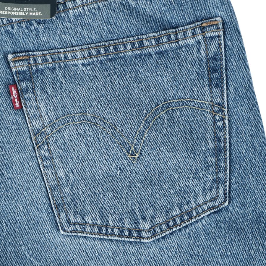 LEVI'S リーバイス 501 デニム パンツ ジーンズ ジーパン レディース ストレート CROP WORN IN ミディアム インディゴ ...