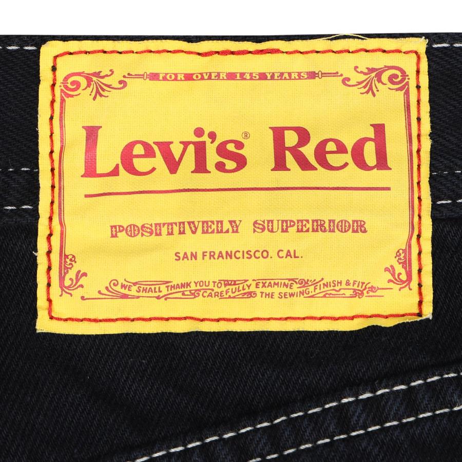 LEVIS RED リーバイス レッド デニム ジーンズ レディース レッド ワイド ルーズ RED WIDE LOOSE ブラック 黒 ...