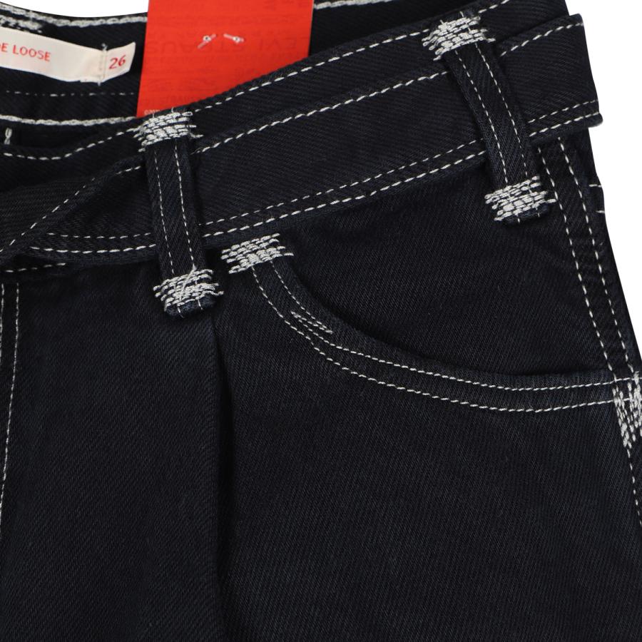 LEVIS RED リーバイス レッド デニム ジーンズ レディース レッド ワイド ルーズ RED WIDE LOOSE ブラック 黒 ...