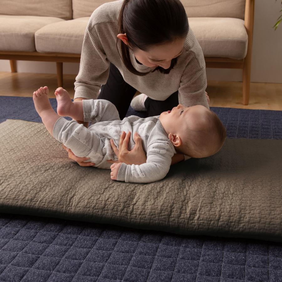 モフア mofua ベビーマット マットレス 68×120cm キルトカバー付き 洗える CLOUD柄 BABY MAT 362514 :mfa-362514:inglewood Beauty ...